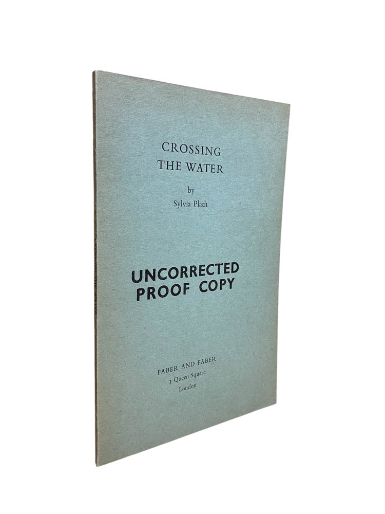Sylvia Plath First Edition - Crossing the Water - Cheltenham Rare Books