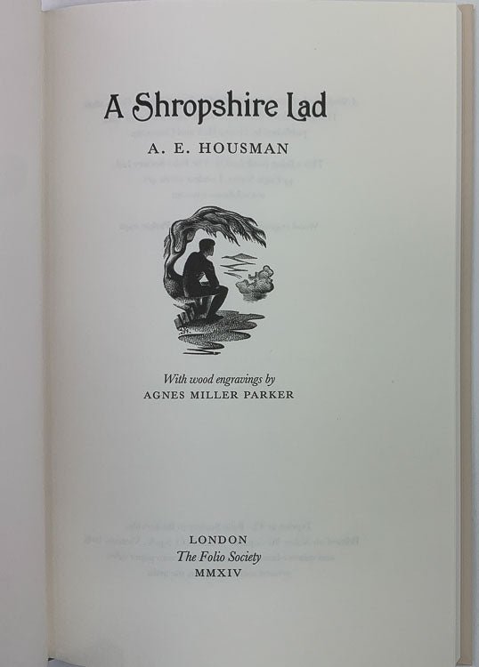 A.E. Housman • A Shropshire Lad • Cheltenham Rare Books