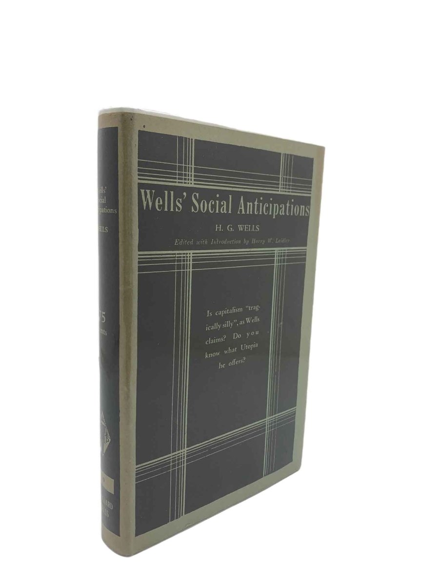 H G Wells First Edition - Wells' Social Anticipations - Cheltenham Rare ...