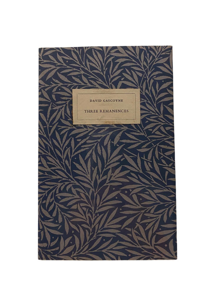 David Gascoyne First Edition, Limited Edition - SIGNED Three Remanences ...
