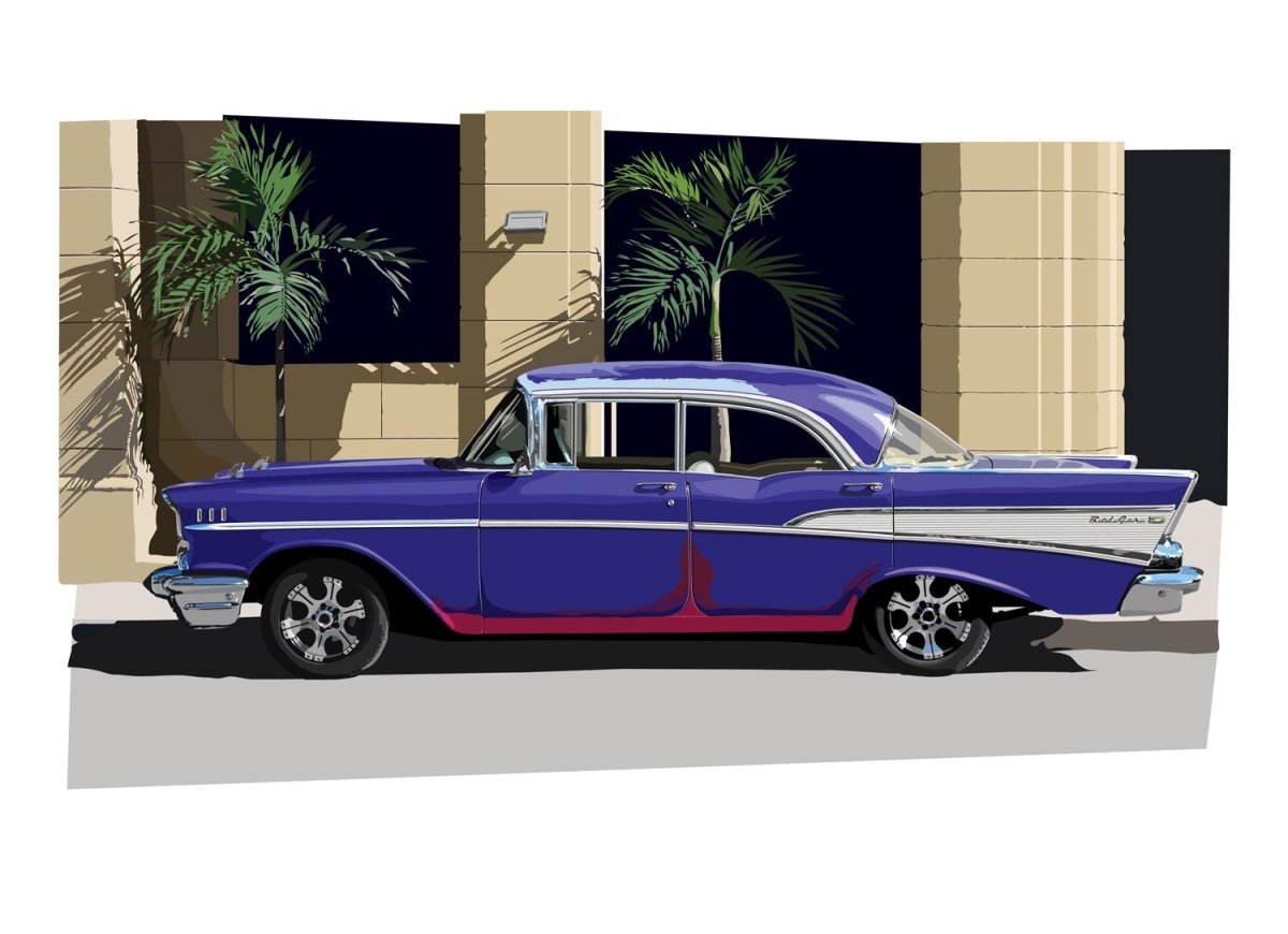 1957 Chevrolet Bel Air | Cuban Cars Images | Havana | Signed Limited ...