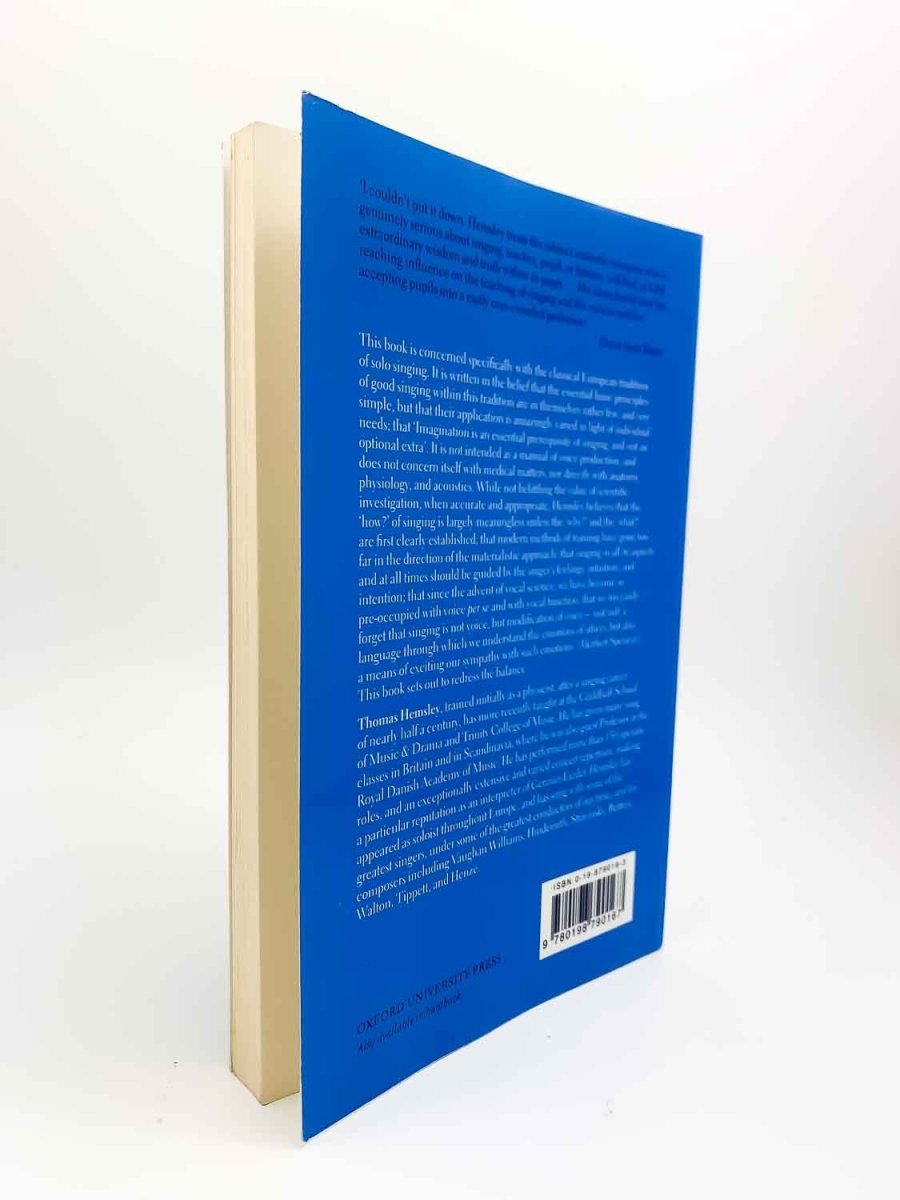 Thomas Hemsley, Singing and Imagination : A Human Approach to a Great ...