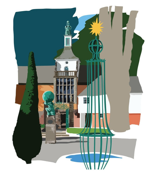 Hercules Hall | Portmeirion | Signed Limited Edition Print | Leslie ...